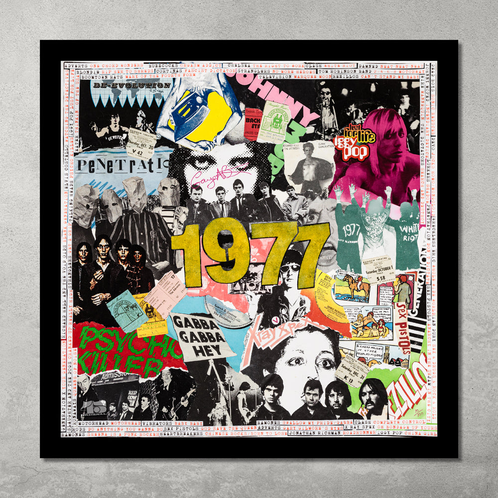 1977 – Punk Rock – Poster Print – Limited Edition Of Only 100 - Signed