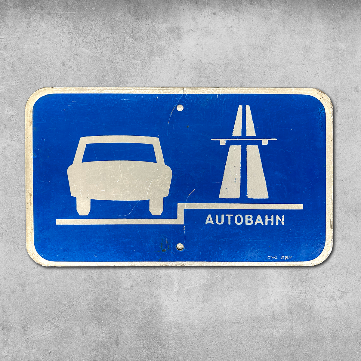 Original Rock'n'Road Sign - Autobahn II