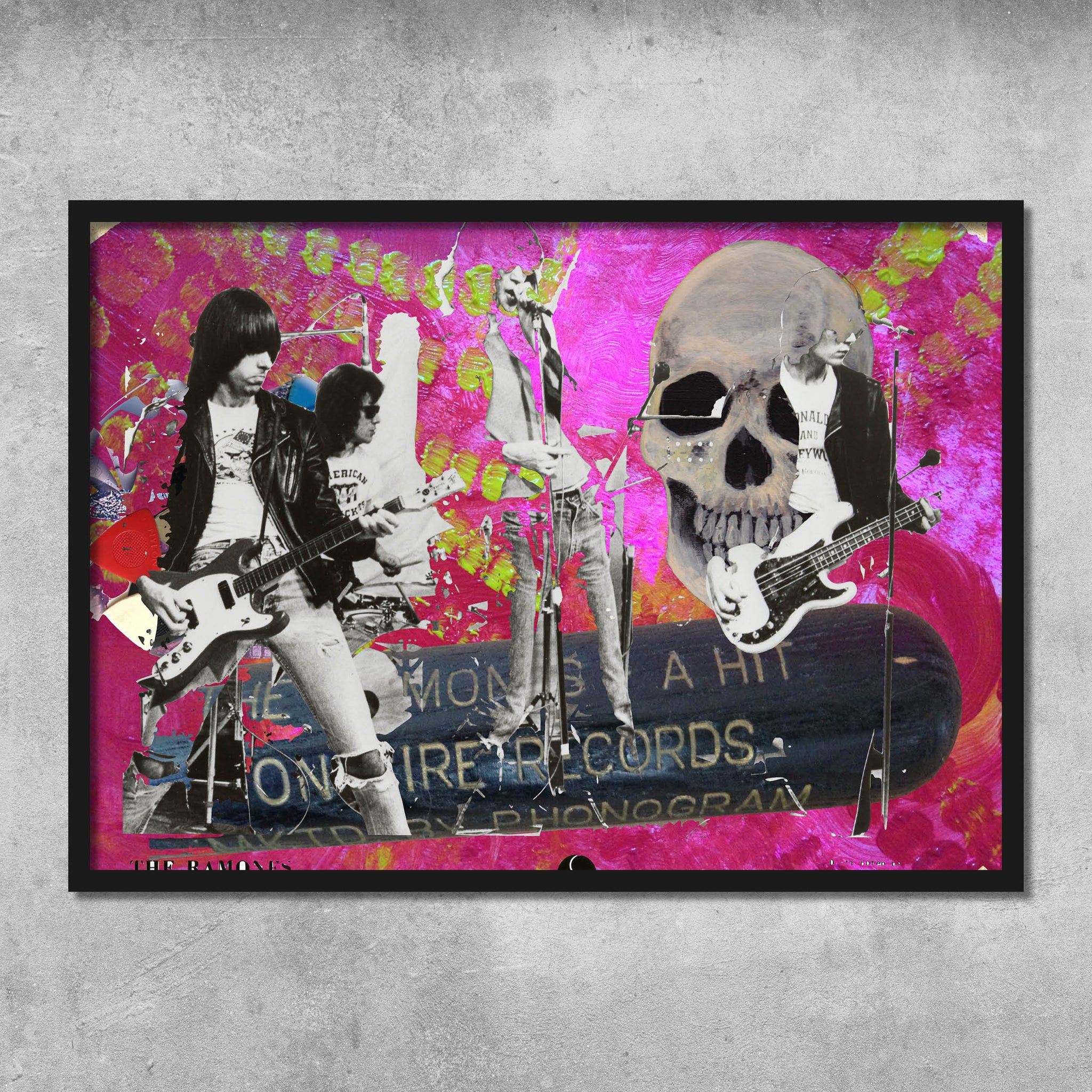 Memorabilia 5 (The Ramones/Skull) - Poster Print - Signed by Gaye Blac