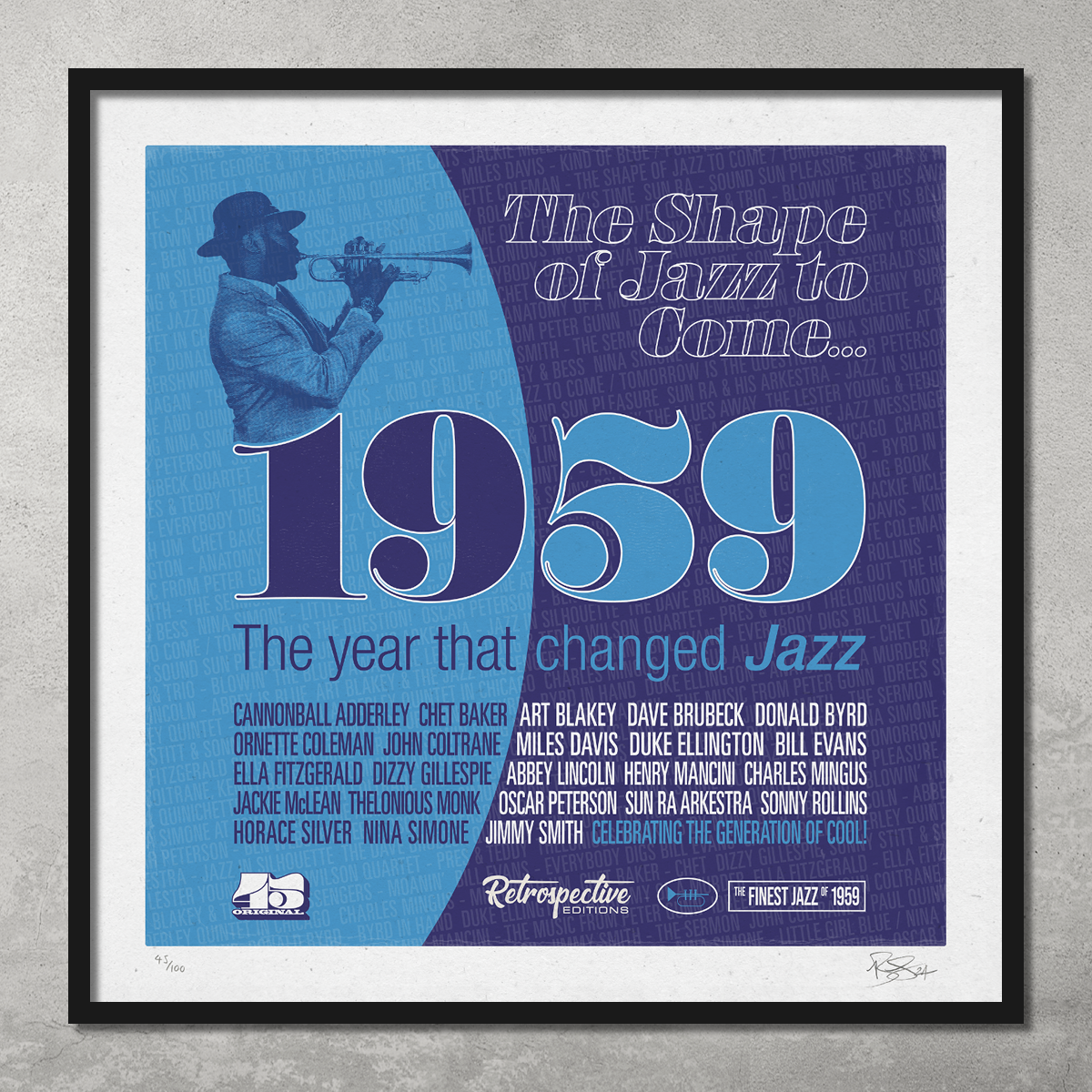 1959 – The Year That Changed Jazz – Poster Print – Limited Edition Of